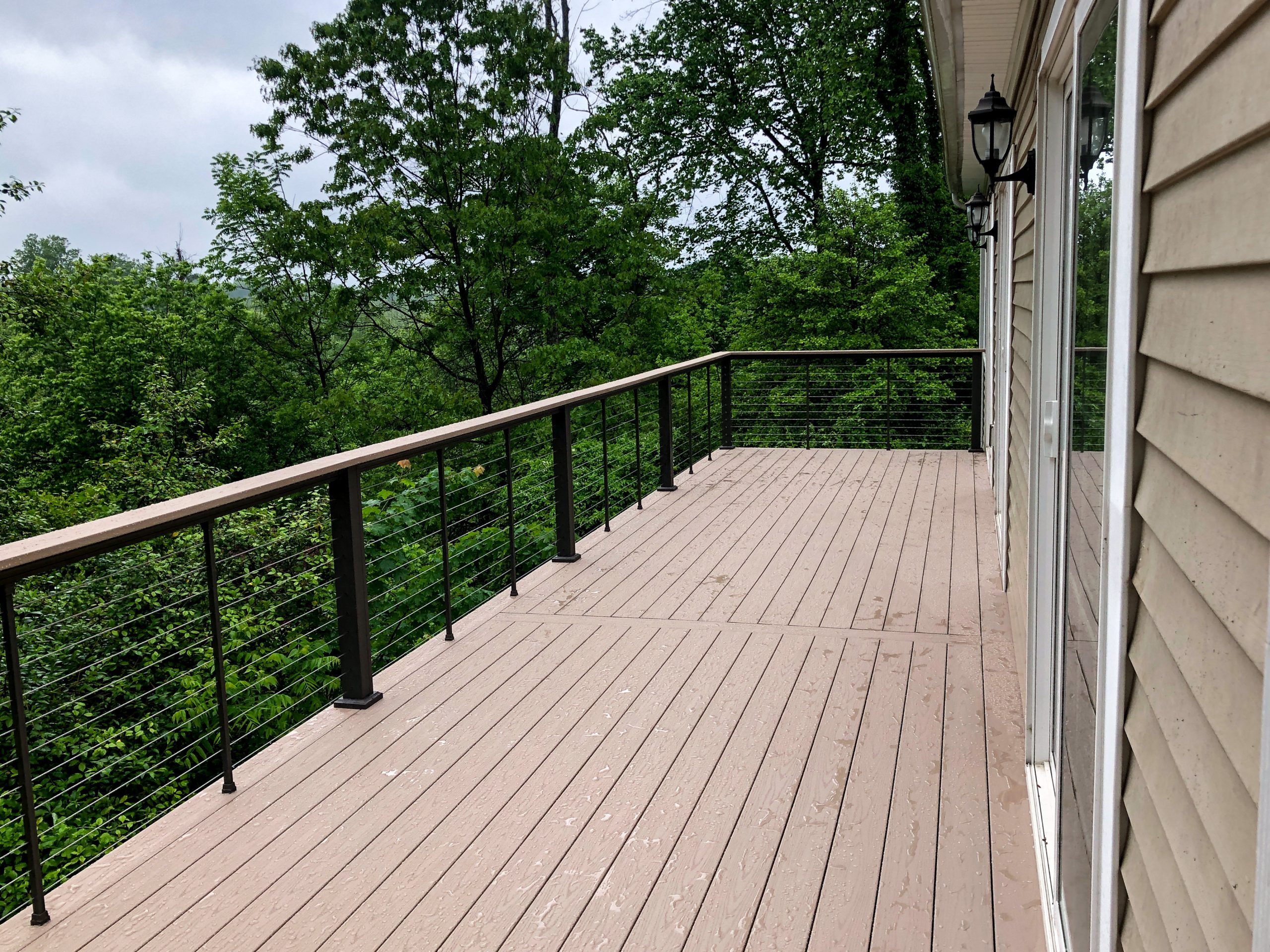 Deck with Bronze Cable Railings - Decks R Us