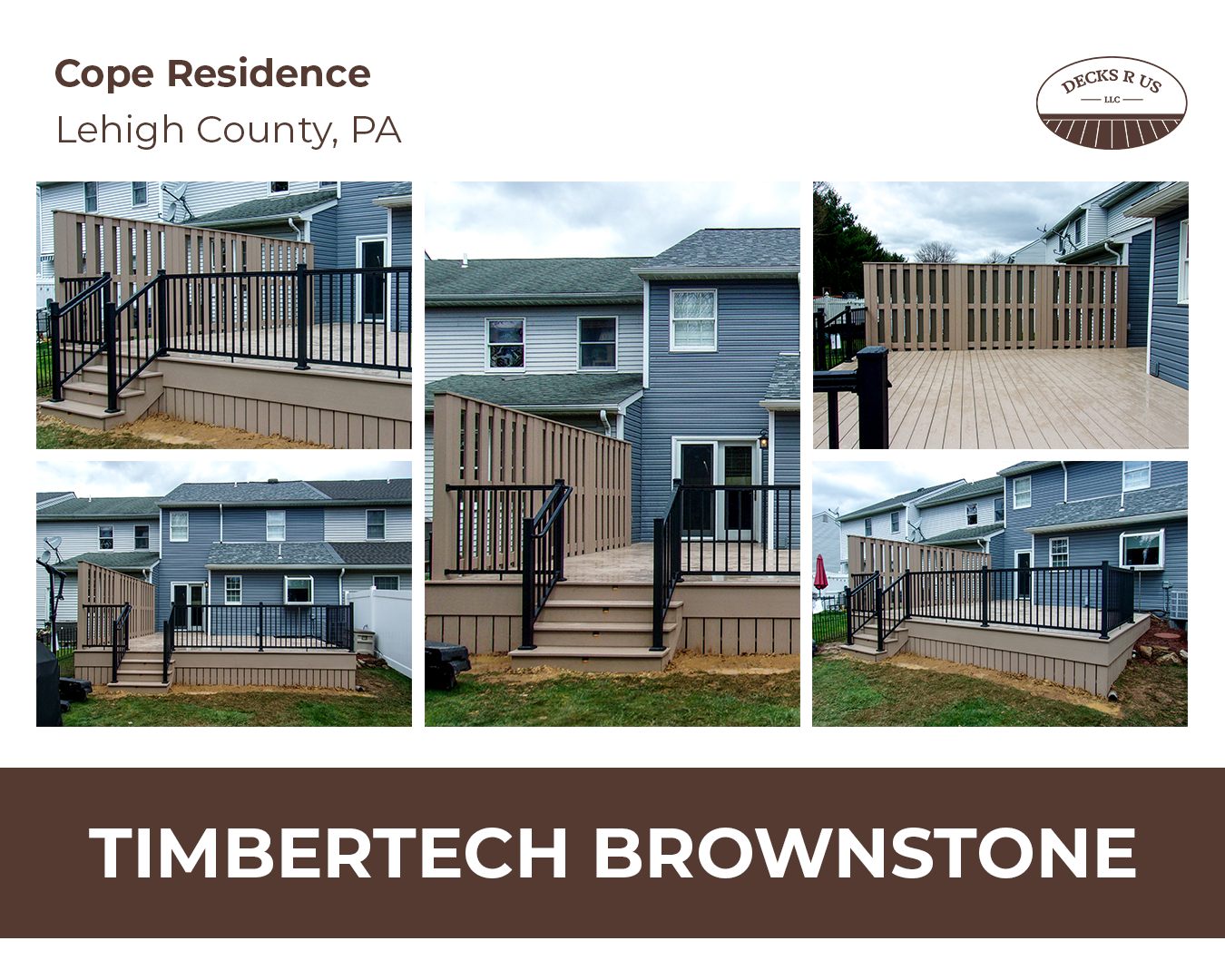 Deck with Shadow Box Privacy Wall - Decks R Us