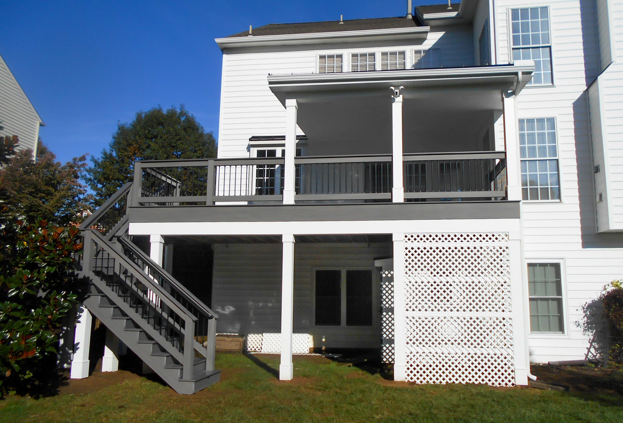 Second-Story Deck with Private Lower Level - Decks R Us