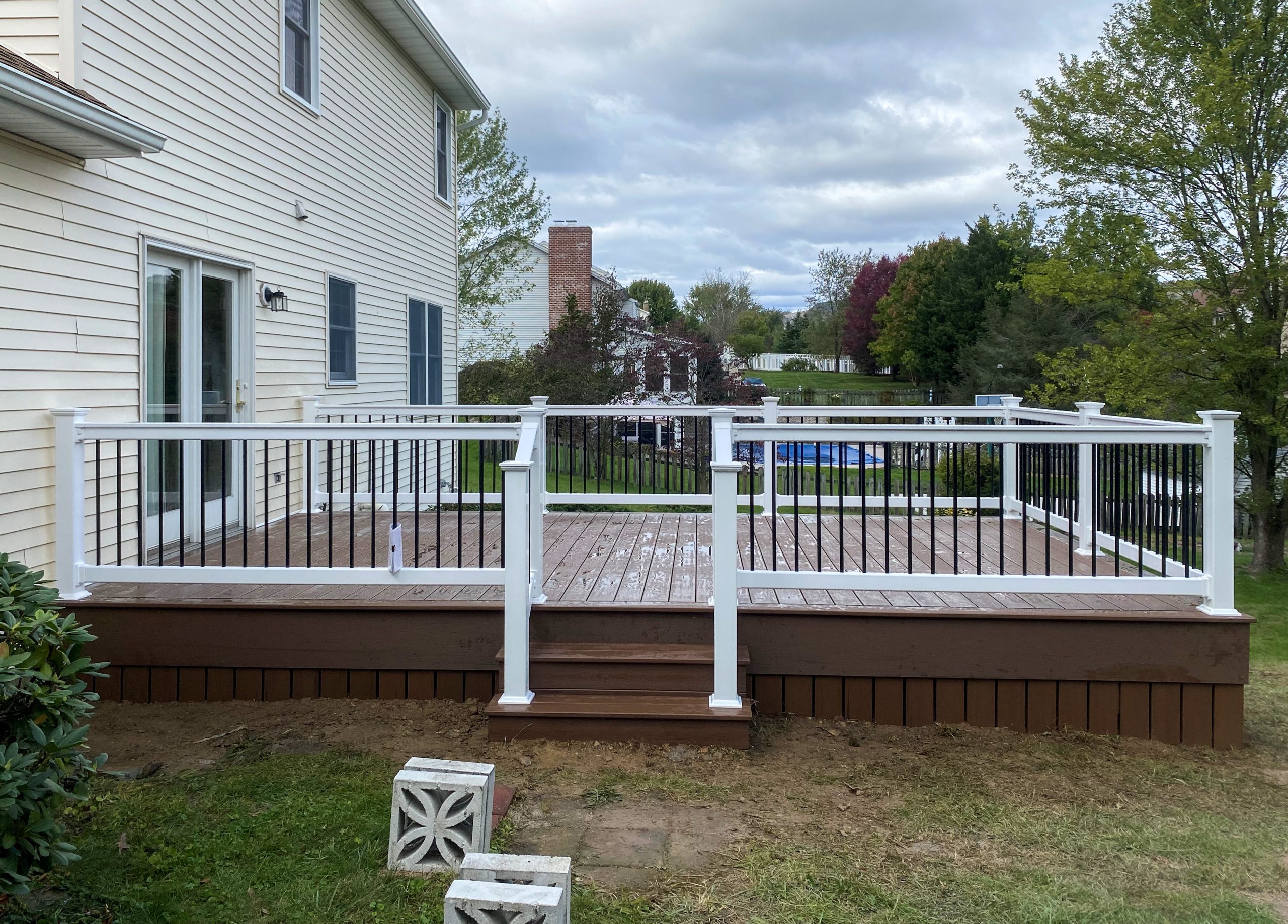PVC Deck with Under-Deck Storage - Decks R Us